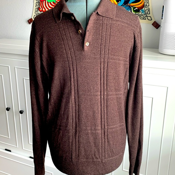 Dockers | Sweaters | Mens Dockers Rich Brown Sweater Size Lg | Poshmark